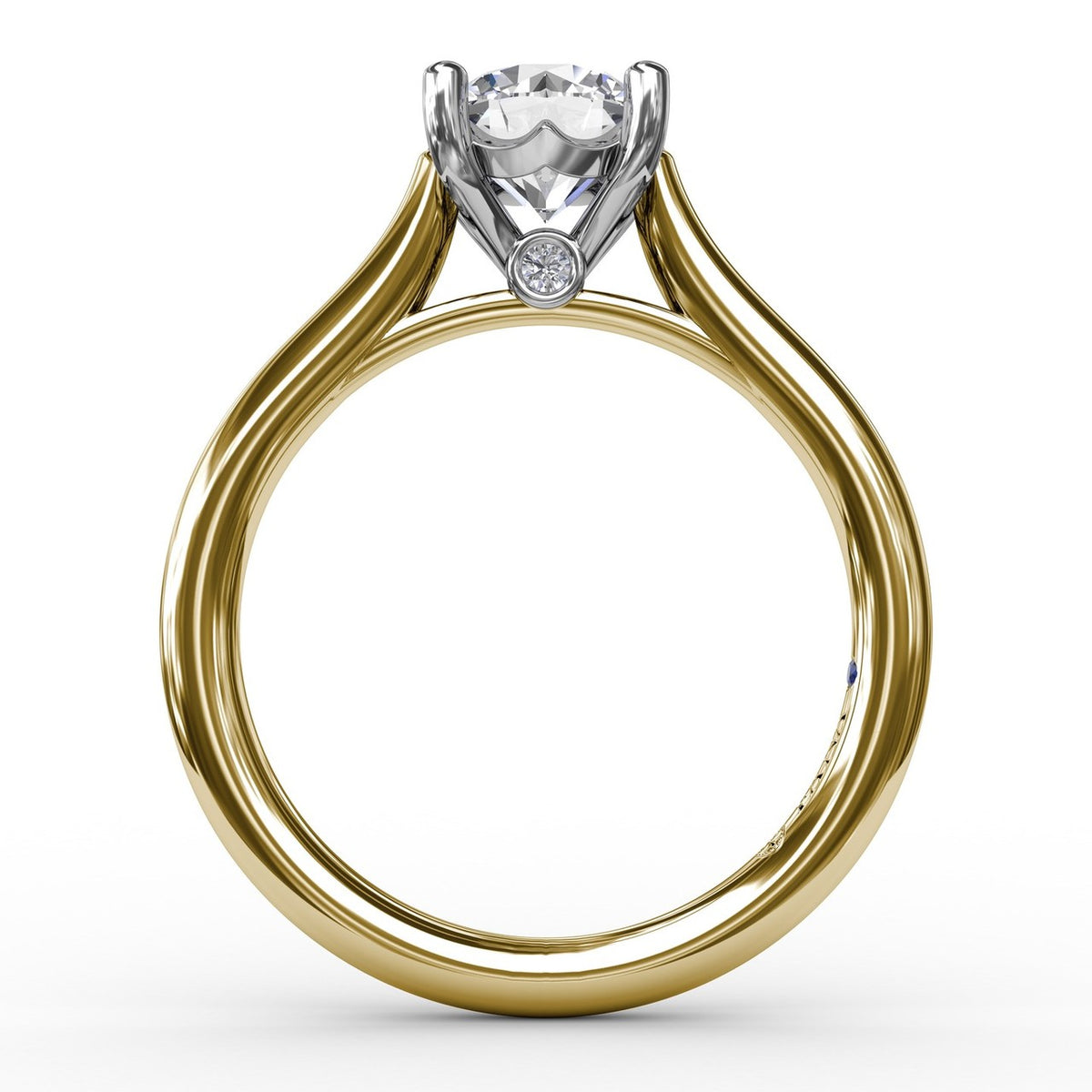 14K Two-Toned Semi-Mounting – Donald Haack Diamonds