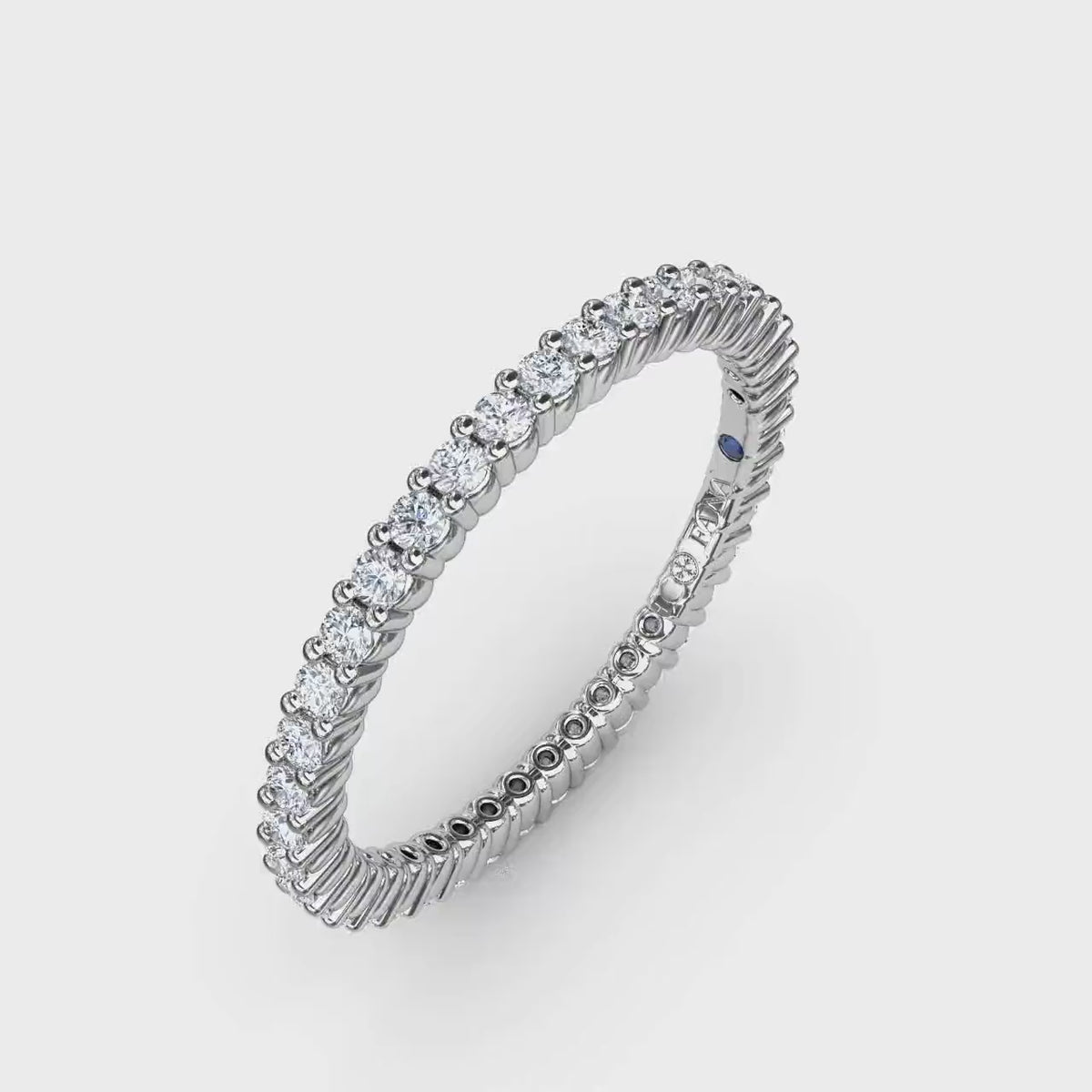 14K White Gold Diamond Eternity Band – Customizable, 0.50ctw – Donald ...