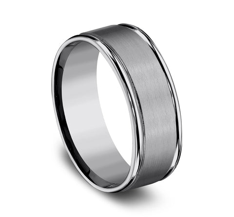 Tungsten Men’s Wedding Band – 8mm – Donald Haack Diamonds