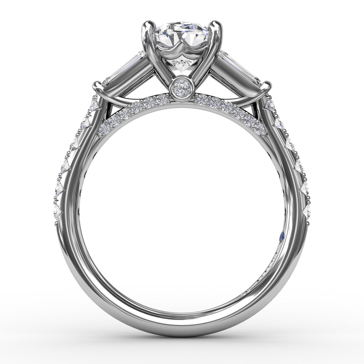 14K White Gold Diamond Semi-Mounting – Donald Haack Diamonds
