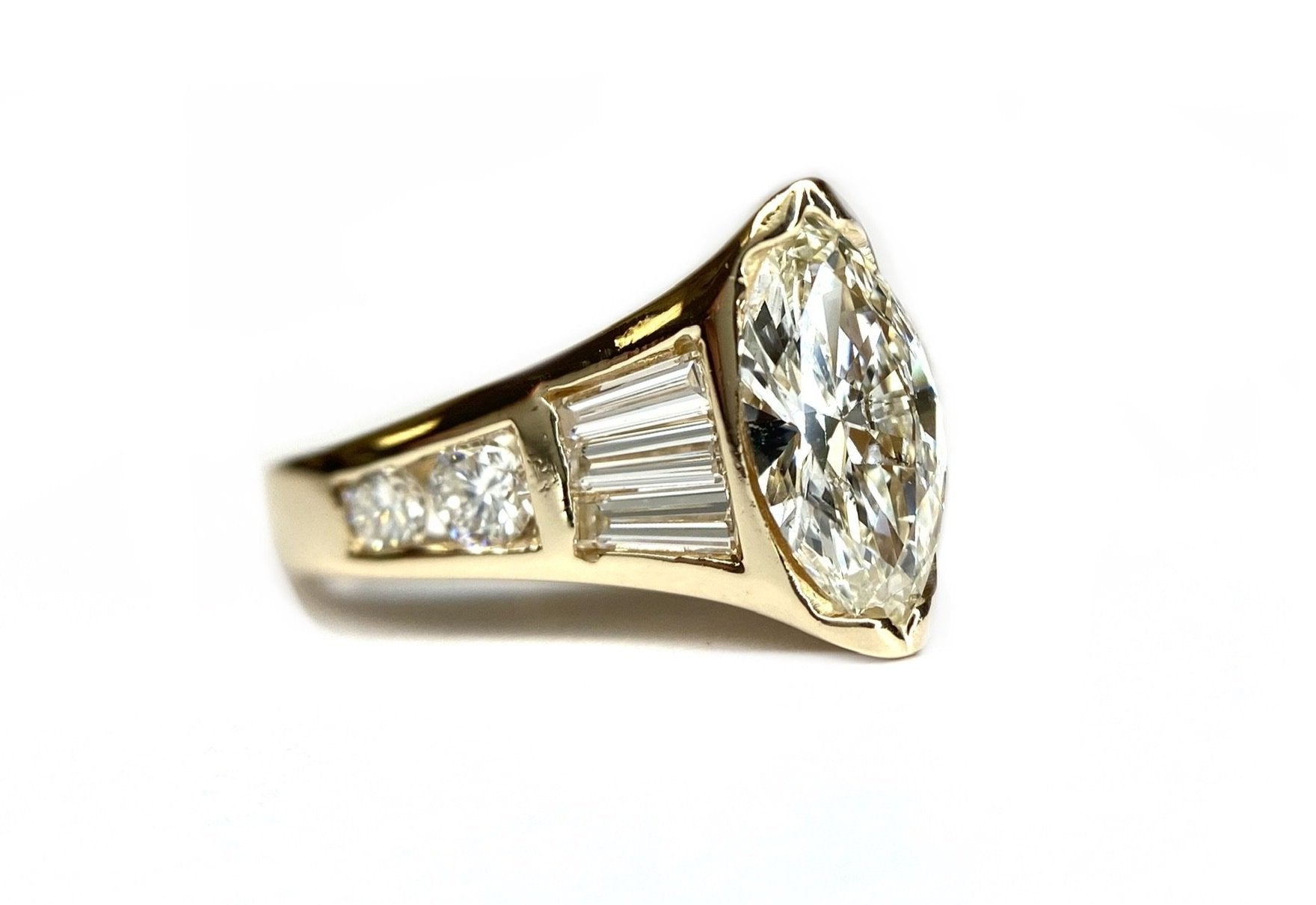 14K Yellow Gold Diamond Ring – Donald Haack Diamonds